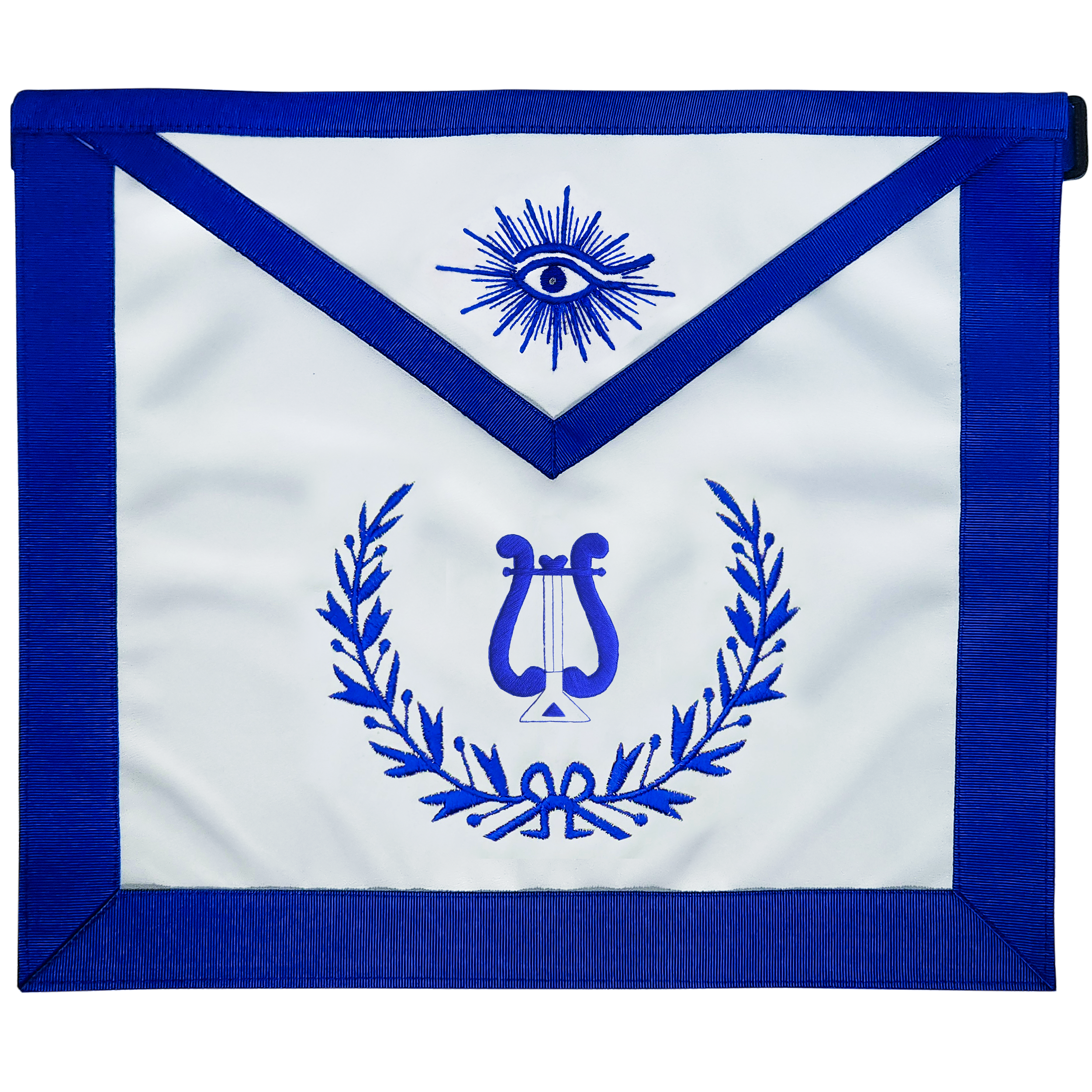Blue Lodge Musician Apron – Masonic Officer Regalia | Royal Blue Ribbon ...