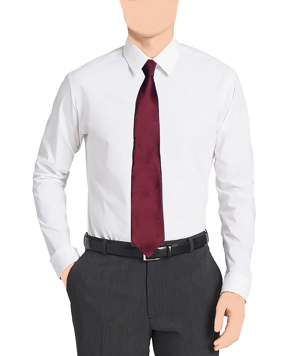 Masonic Burgandy Tie - Square and Compass Design: Masonic Profession C ...